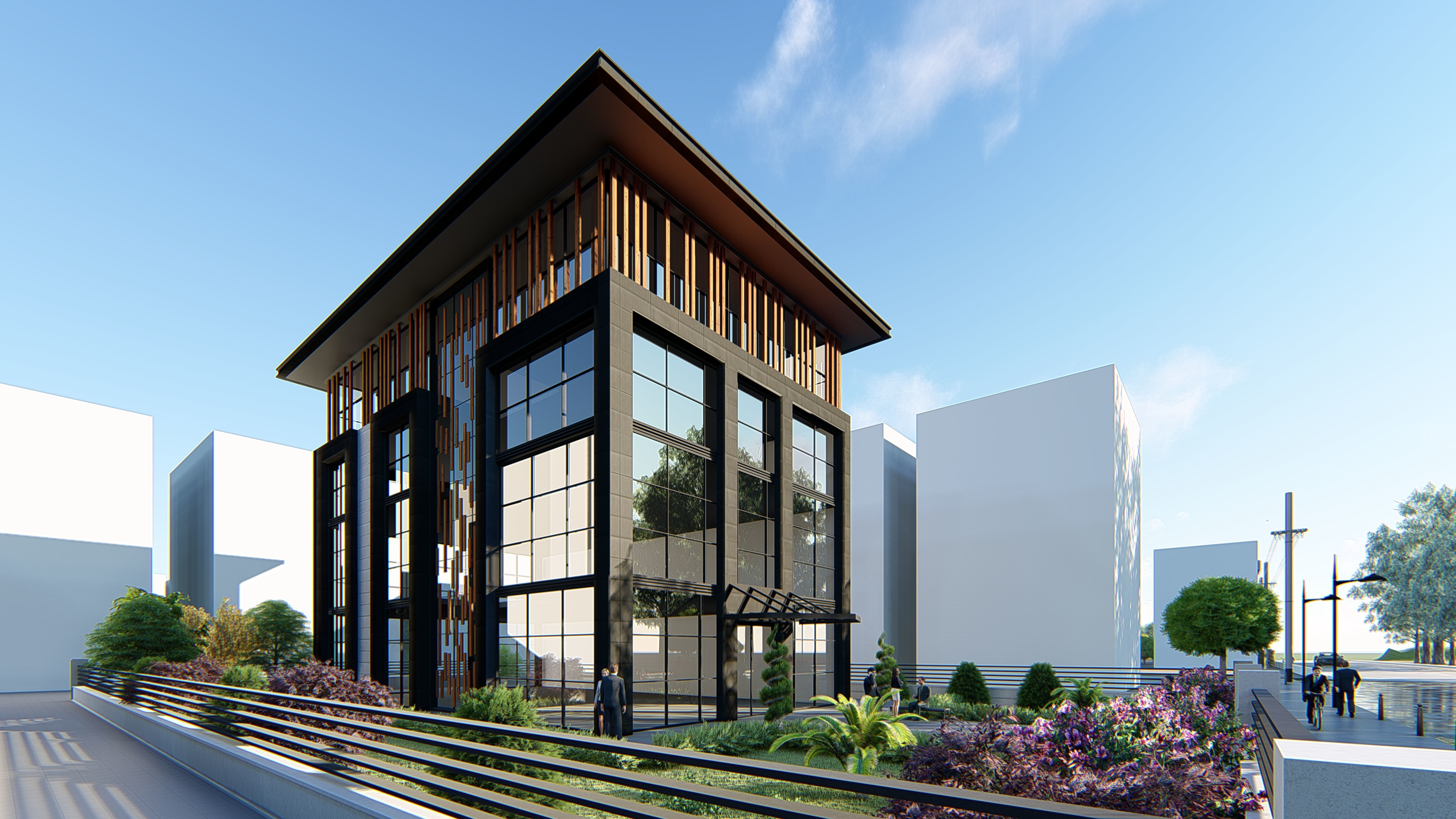 Office Facade Design-Lumion 3D model | CGTrader