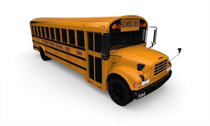 3D model School Bus VR / AR / low-poly | CGTrader