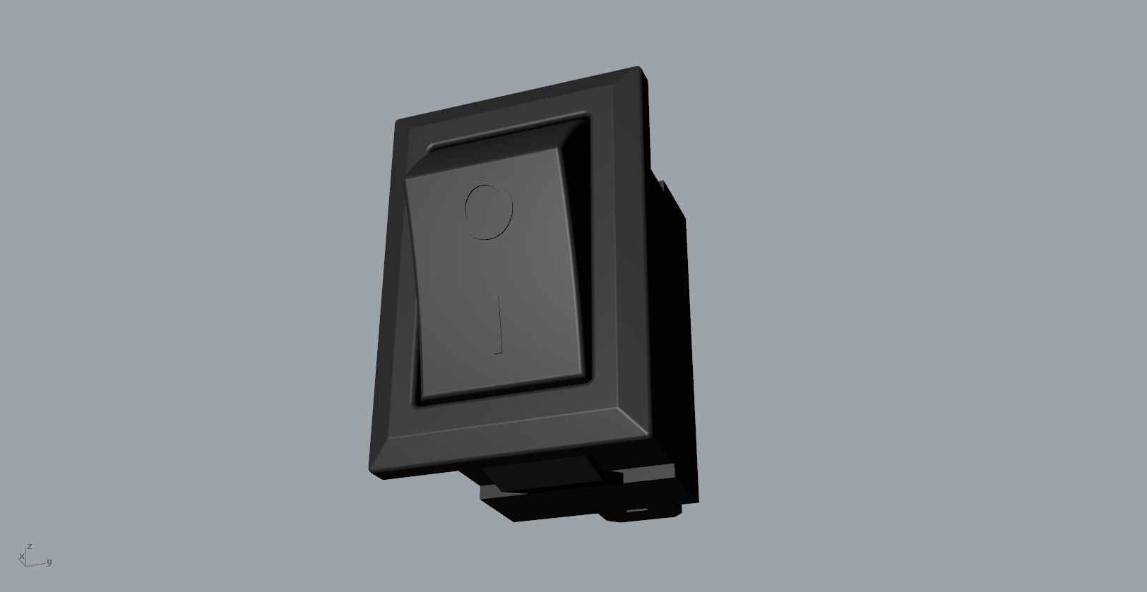 POWER BUTTON Switch 3D model | CGTrader