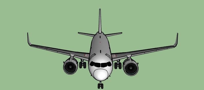 Airbus A320-200 WINGLET 3D model | CGTrader