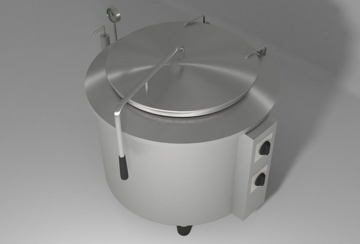 Industrial boiling pan 3D model | CGTrader