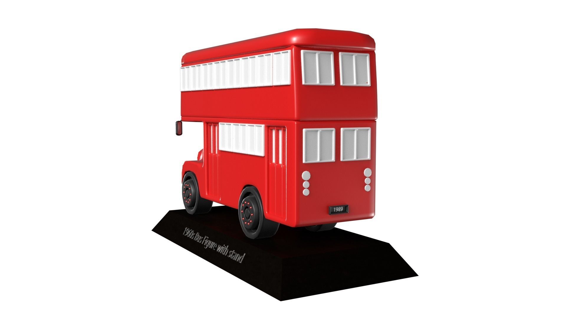 1960s Bus Figure with stand 3D model | CGTrader