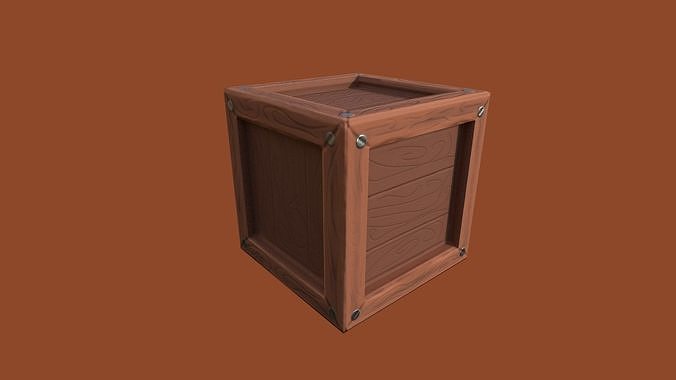 GameReady Stylized Wooden Crate free VR / AR / low-poly 3D model | CGTrader
