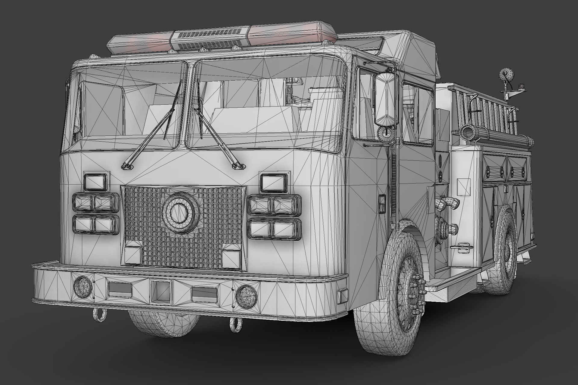 3D model Fire Truck VR / AR / low-poly | CGTrader