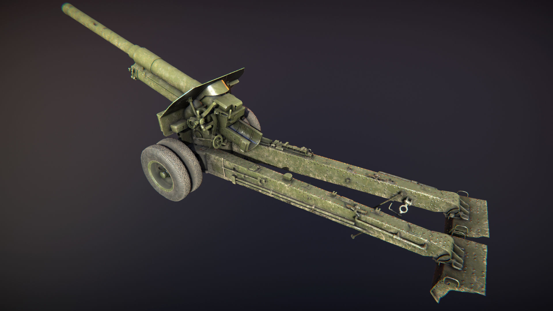 3D model Artillery VR / AR / low-poly | CGTrader