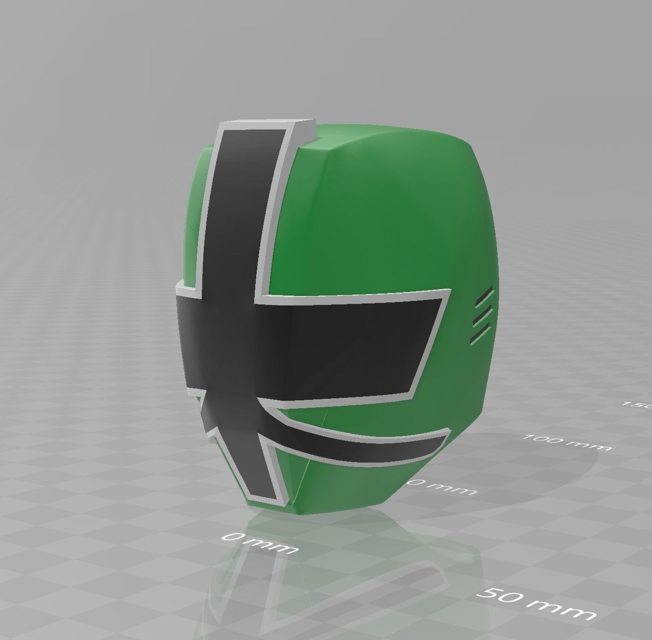 Power Rangers Samurai Green Ranger Shinkenger green Helmet 3D model 3D ...
