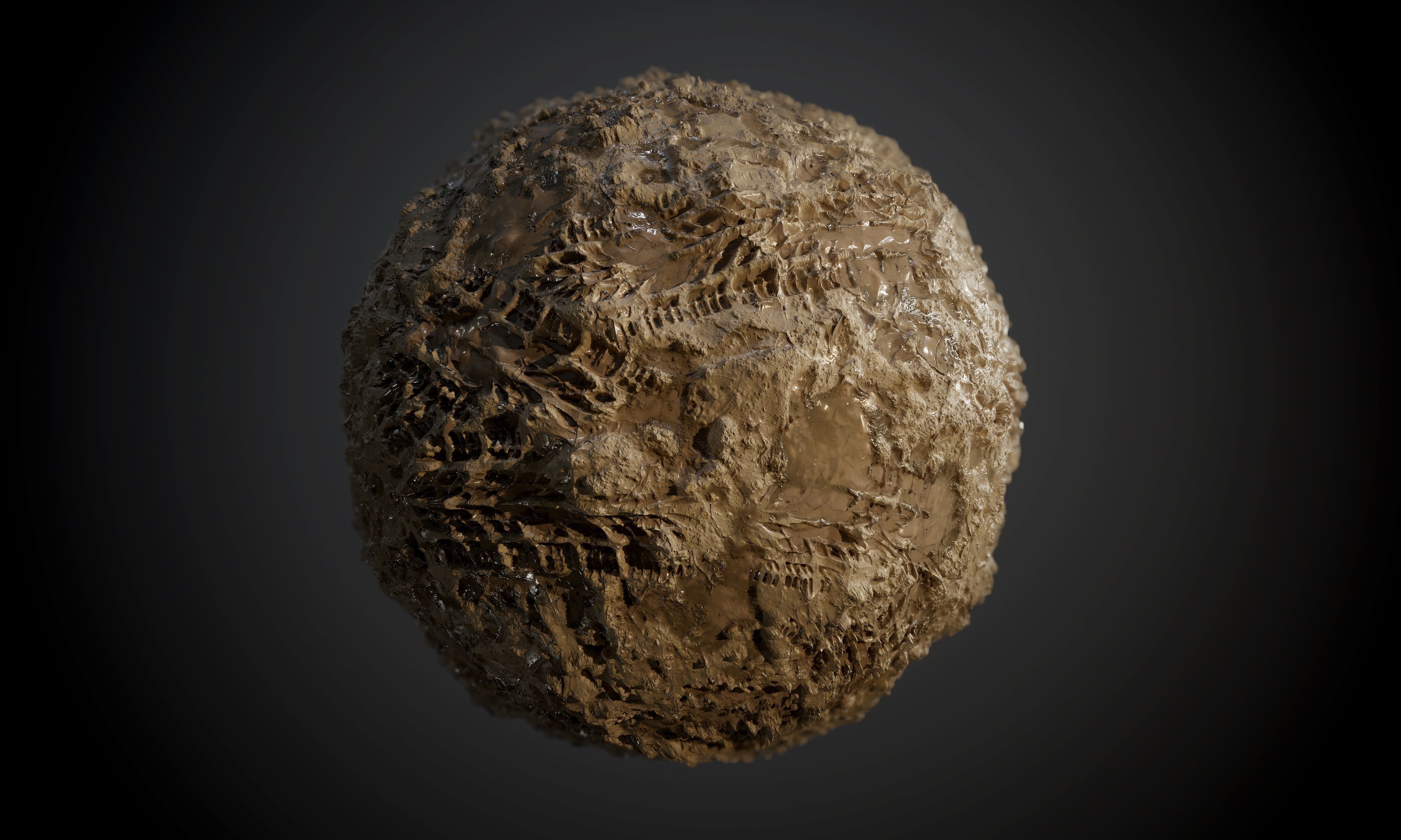 Ground Dirt Mud Soil Grass Tire Track Seamless PBR Texture Texture ...
