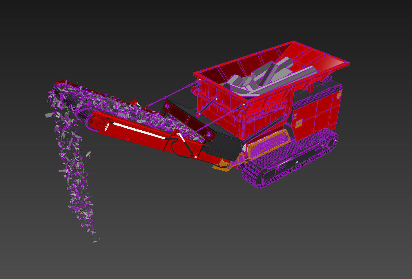 Shredder wood 3D model animated rigged | CGTrader