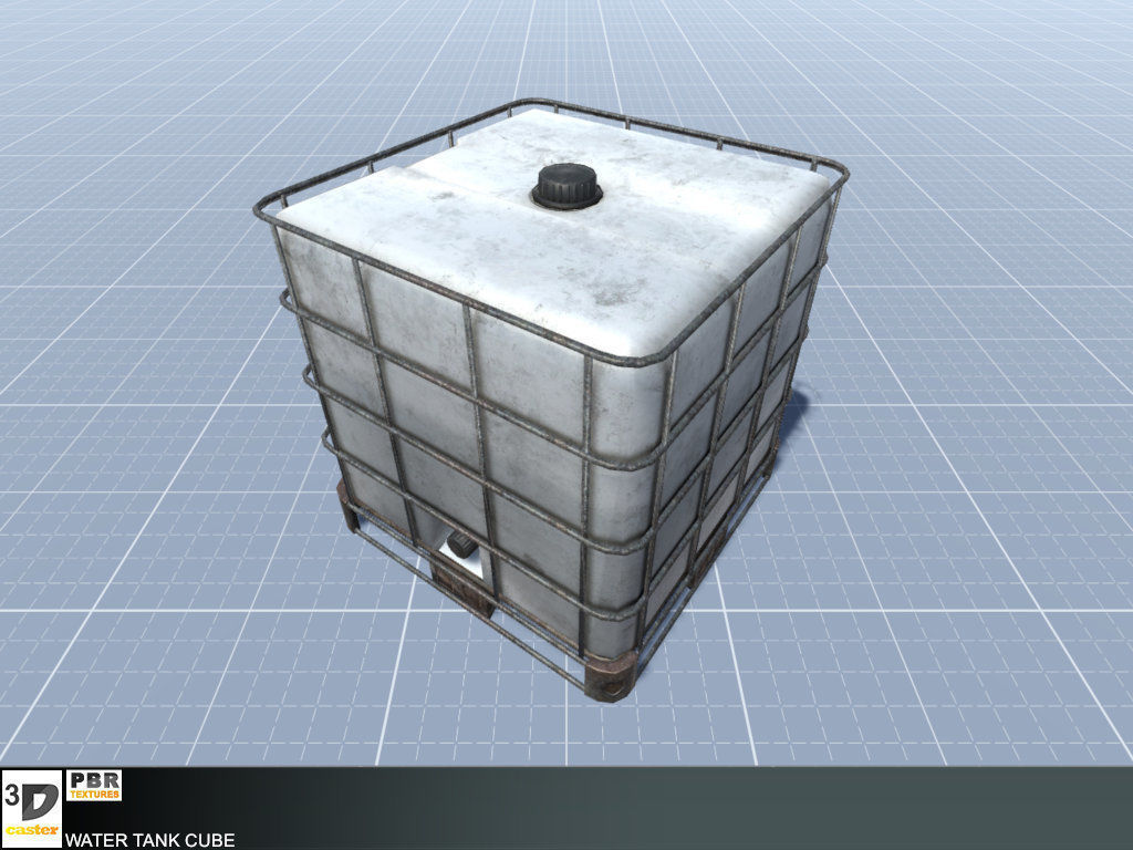 3D model Water Tank Cube VR / AR / low-poly | CGTrader