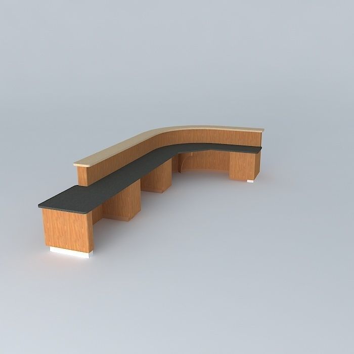 Reception Desk free 3D model | CGTrader