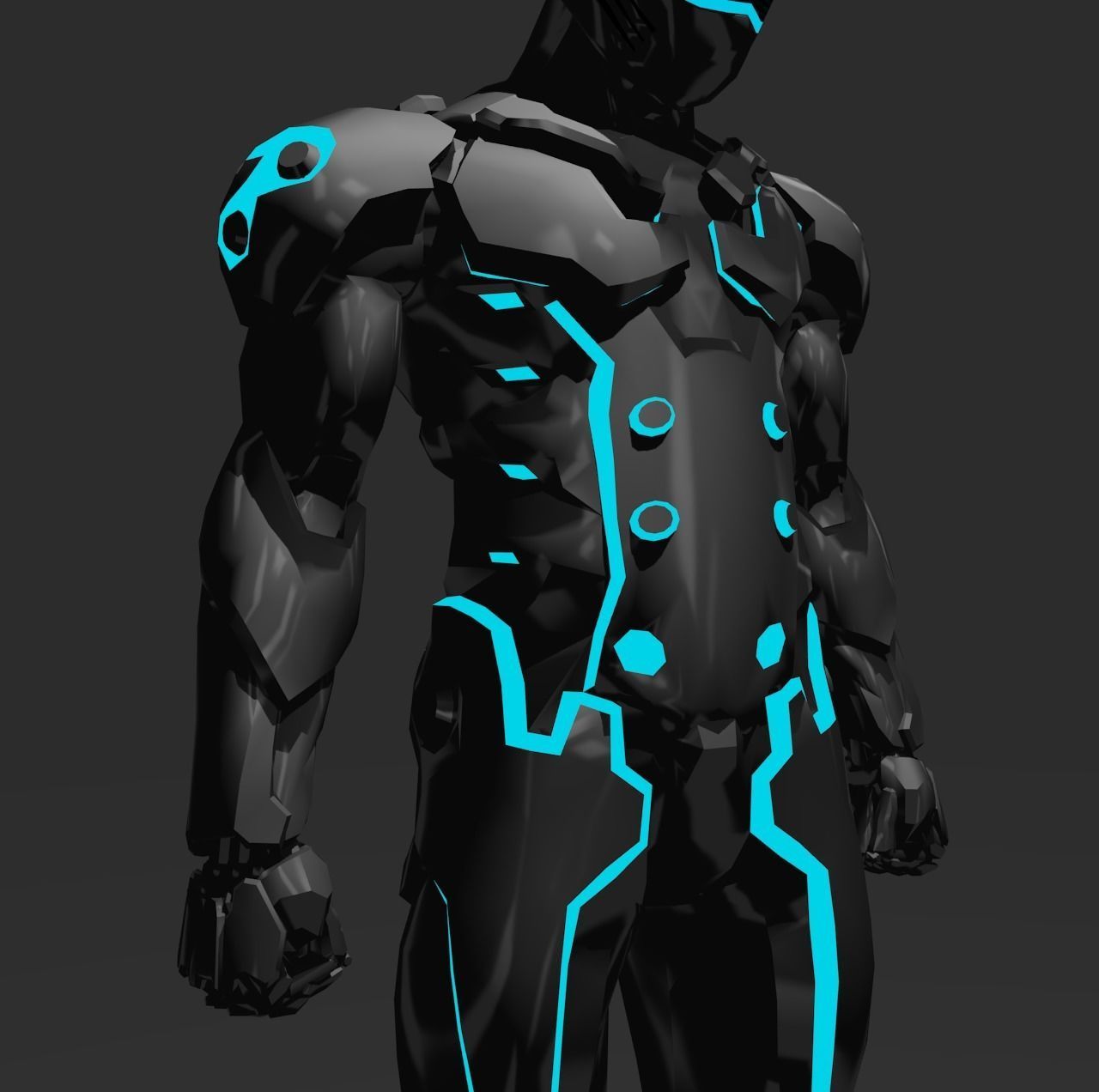 My superhero Mathveus Ultra costume 3D model rigged | CGTrader