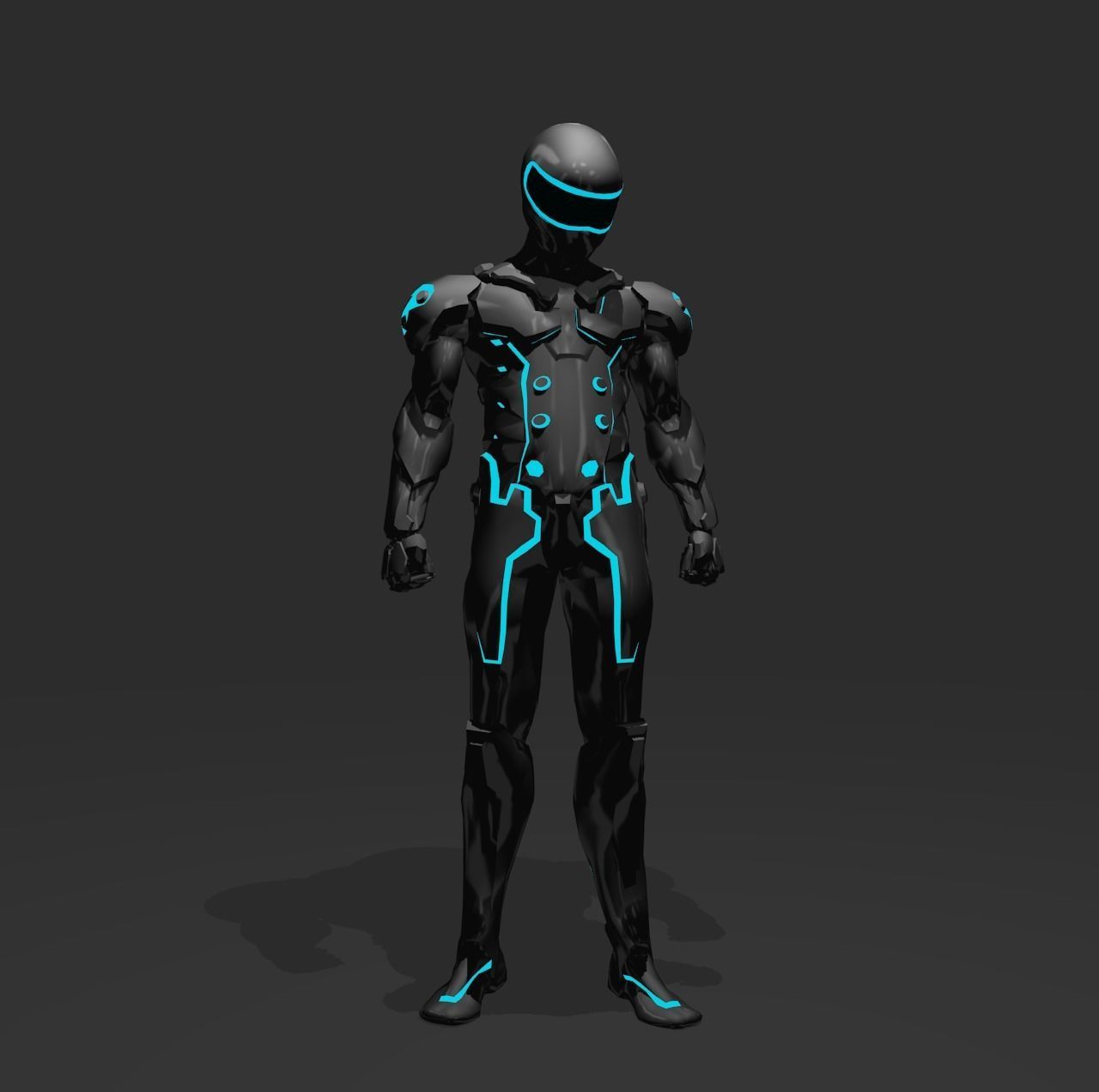 My superhero Mathveus Ultra costume 3D model rigged | CGTrader