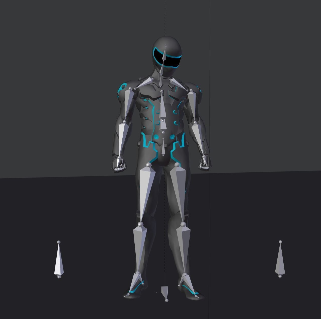My superhero Mathveus Ultra costume 3D model rigged | CGTrader