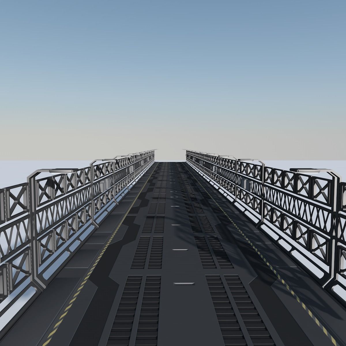 Sci fi Bridge 3D model | CGTrader