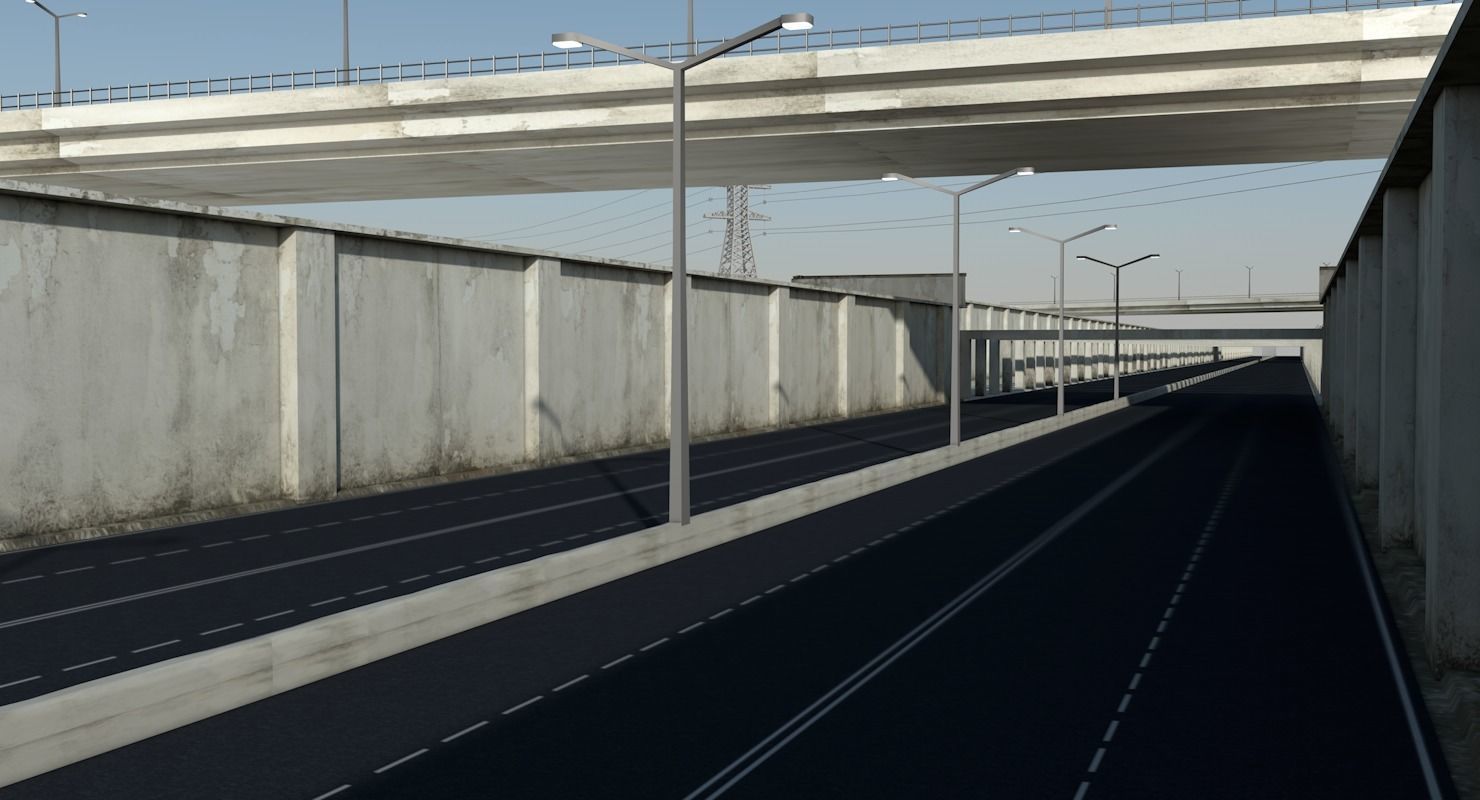 3D model Highway box VR / AR / low-poly | CGTrader