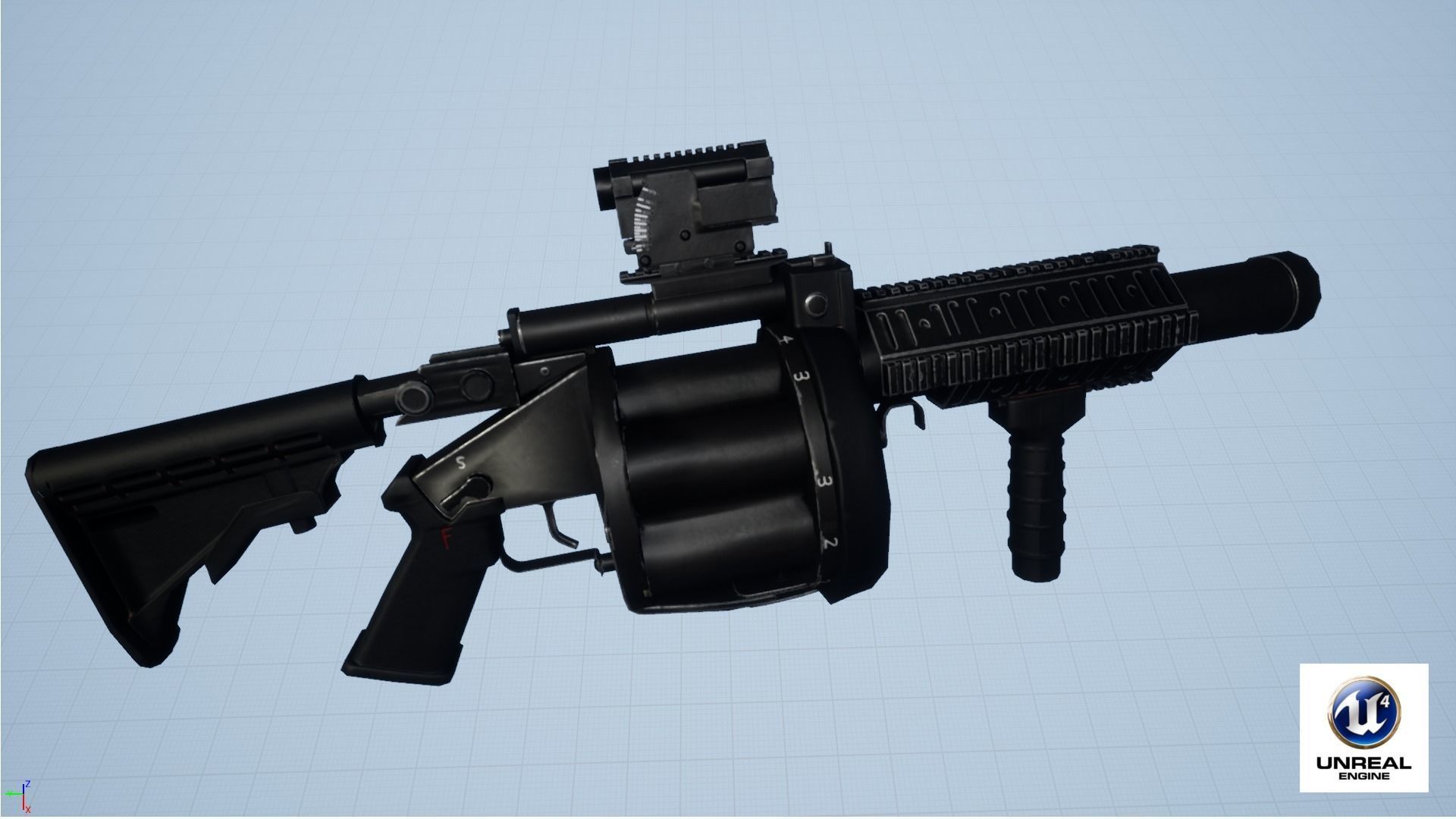 3D model M32 MGL VR / AR / low-poly | CGTrader