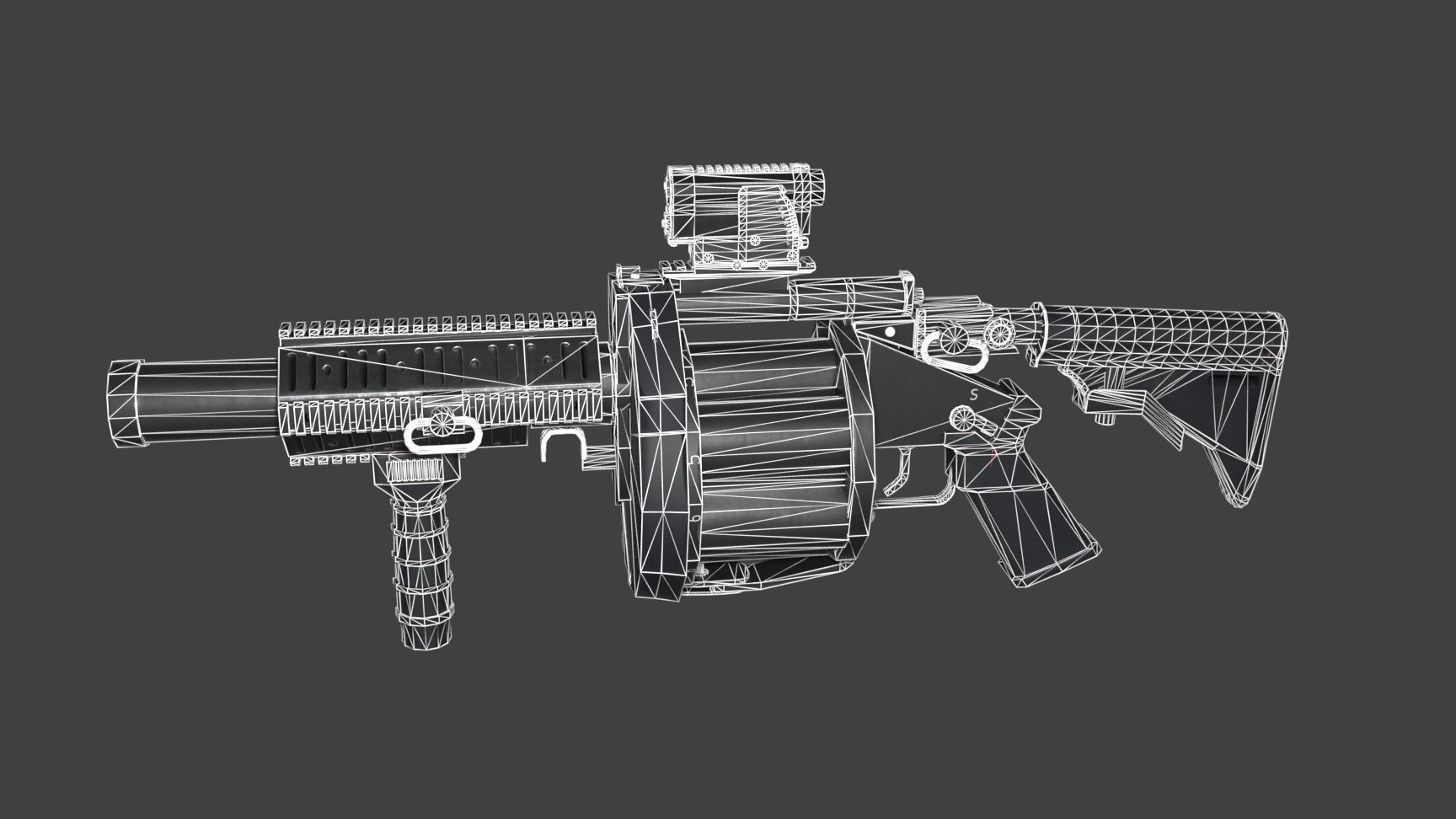 3D model M32 MGL VR / AR / low-poly | CGTrader