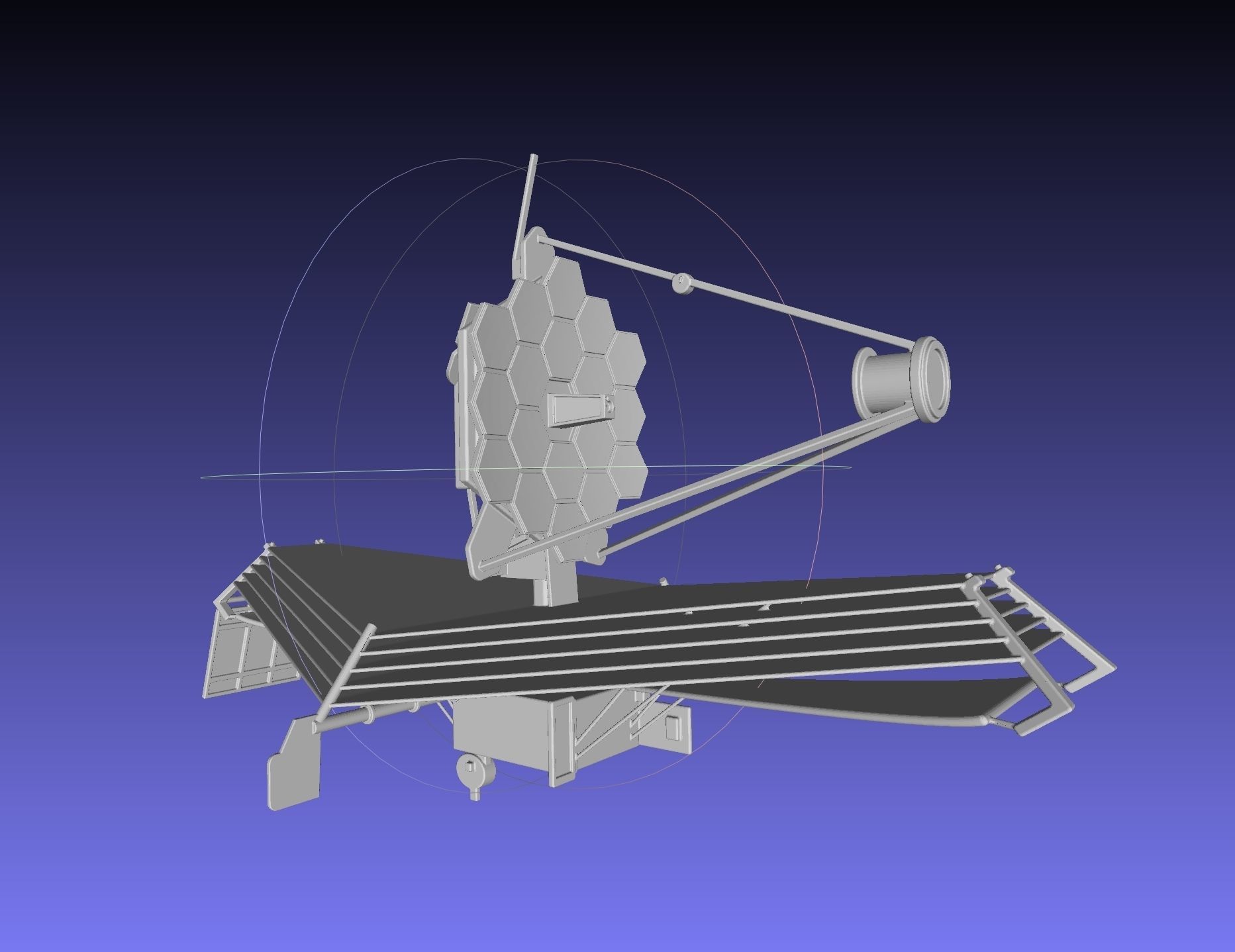 James Webb Space Telescope JWST Basic Model 3D model 3D printable ...