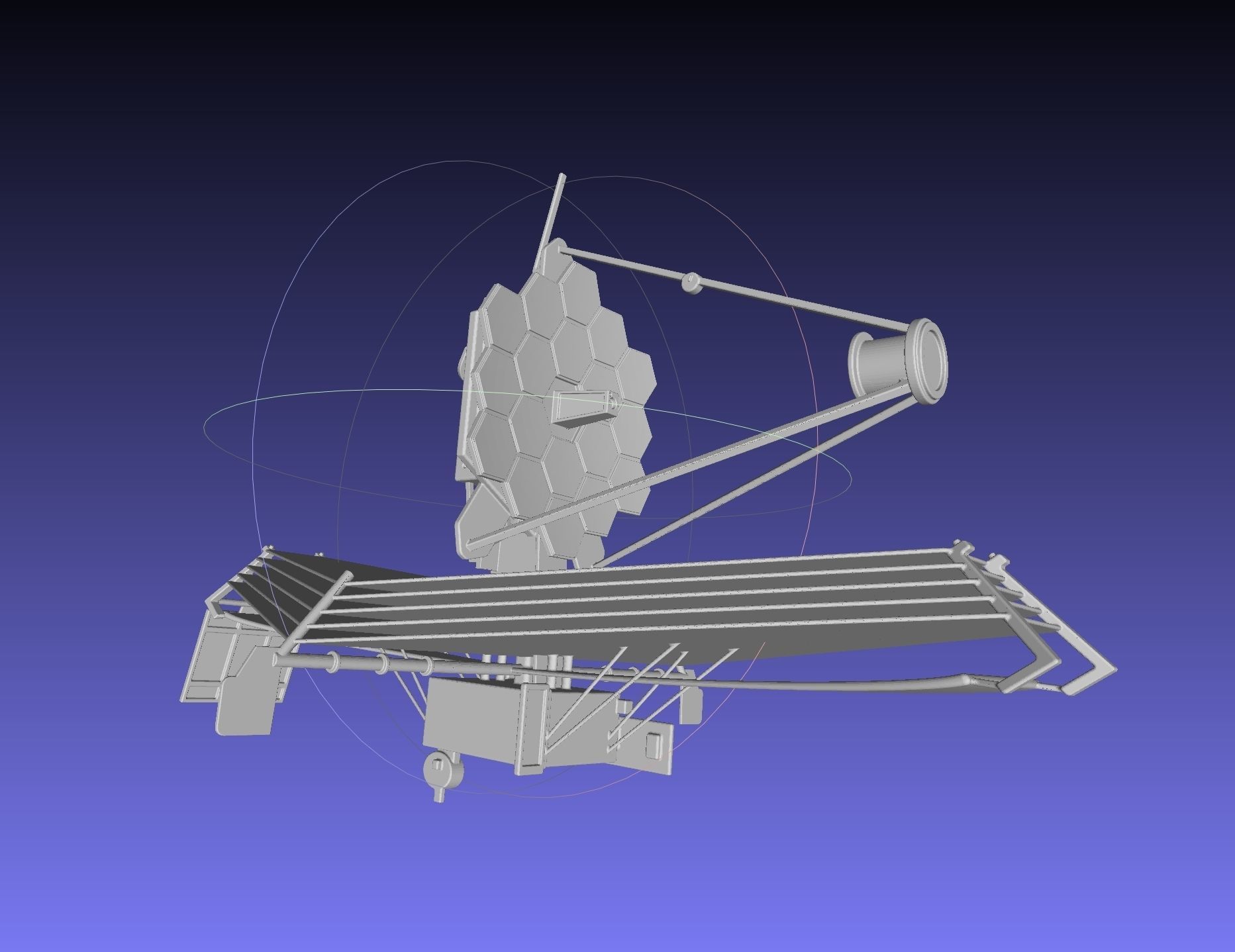 James Webb Space Telescope JWST Basic Model 3D model 3D printable ...