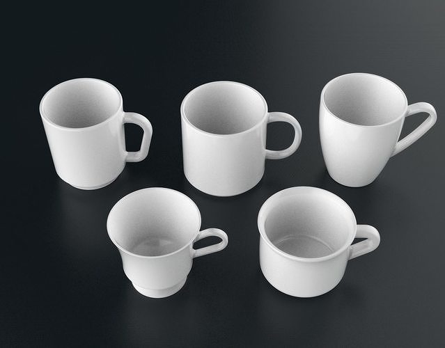 Mug Collection 01 3D model | CGTrader