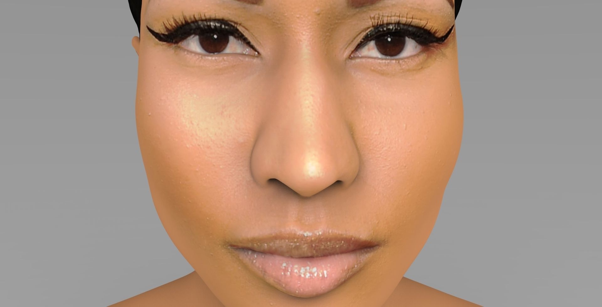 Nicki Minaj bust ready for full color 3D printing 3D model 3D printable ...