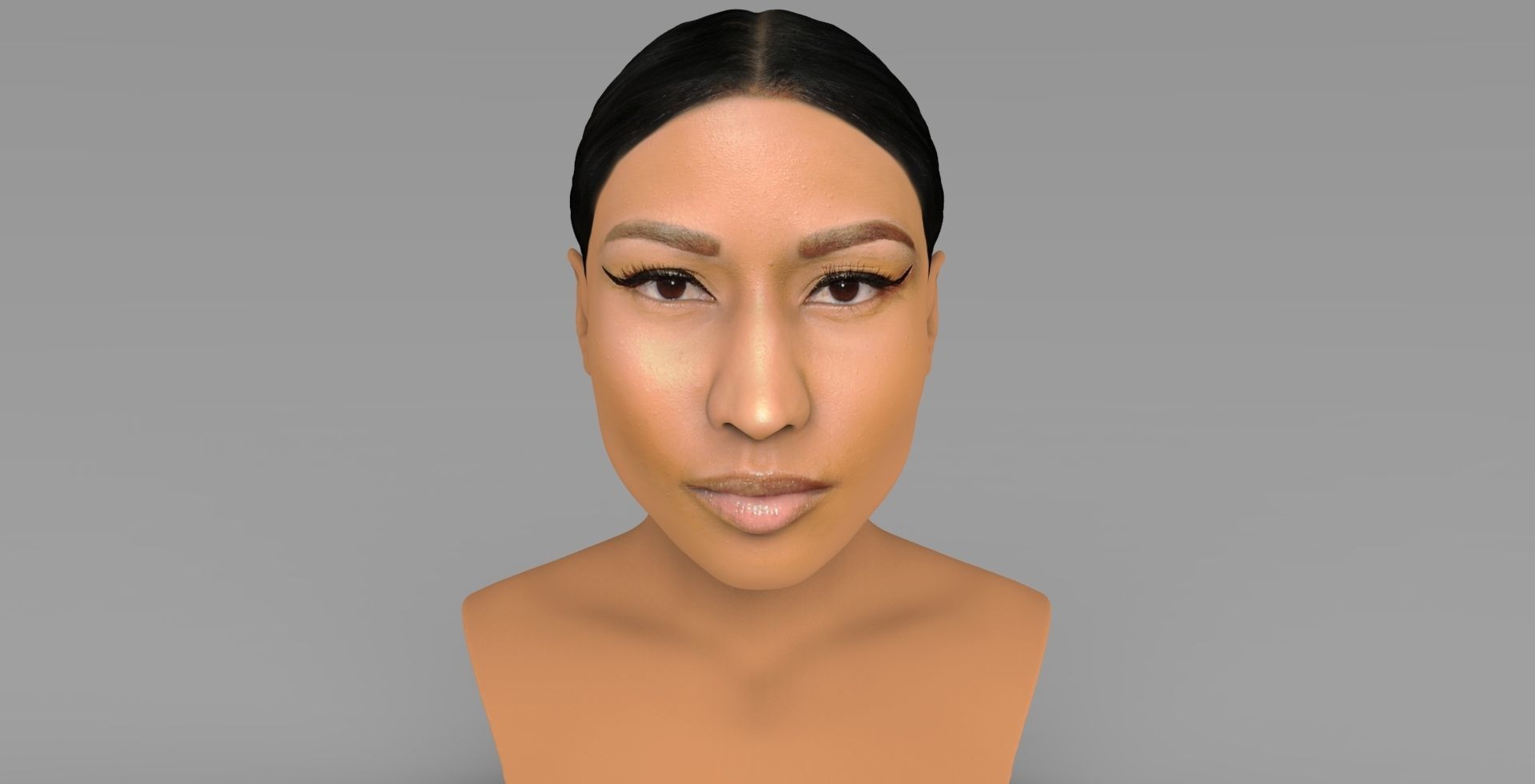 Nicki Minaj bust ready for full color 3D printing 3D model 3D printable ...