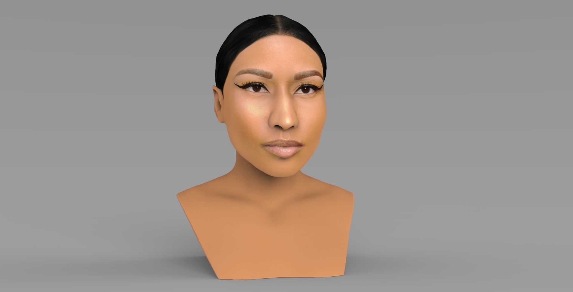 Nicki Minaj bust ready for full color 3D printing 3D model 3D printable ...
