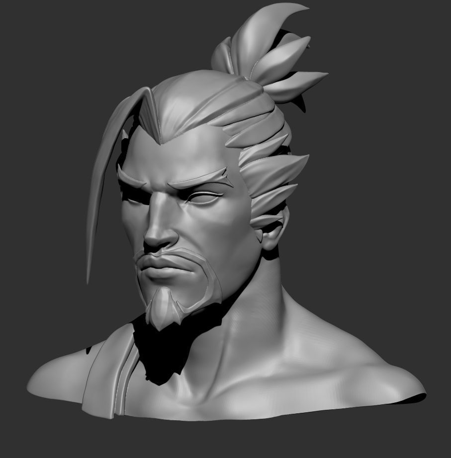 Hanzo overwatch 3D model 3D printable | CGTrader