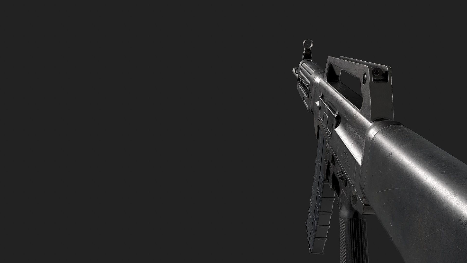 3D model USAS-12 gun VR / AR / low-poly | CGTrader