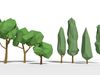 3D model Trees Pack VR / AR / low-poly rigged animated | CGTrader