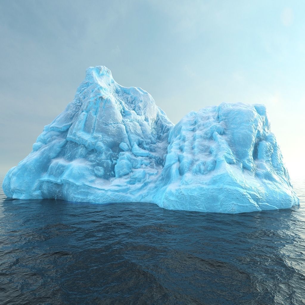 3D model Photorealistic V-Ray render ready Iceberg kit VR / AR / low ...