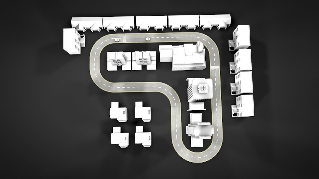 3D model Road Patterns with Markers VR / AR / low-poly | CGTrader