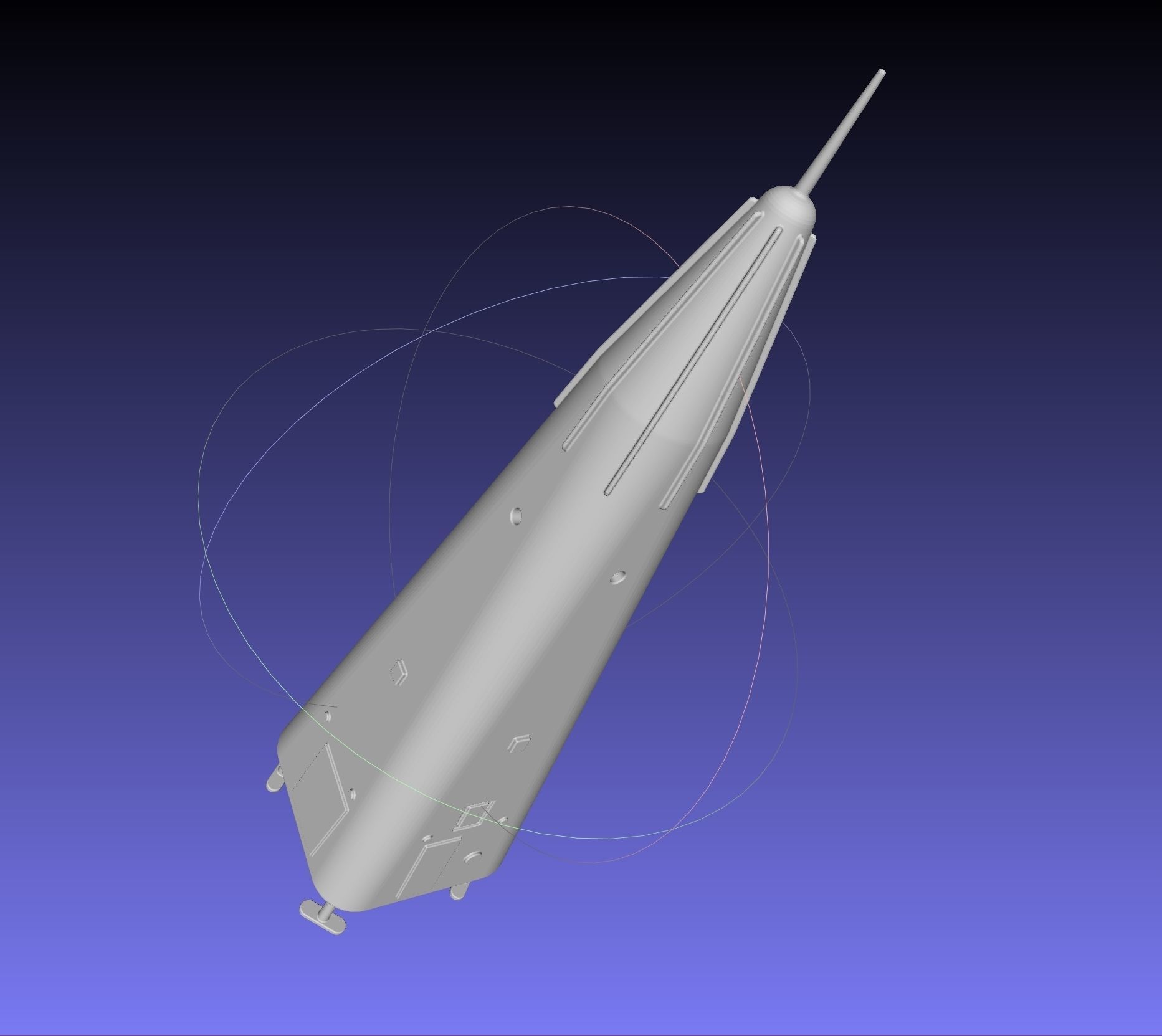 Delta Clipper MD DC-X Printable Miniature 3D model 3D printable | CGTrader