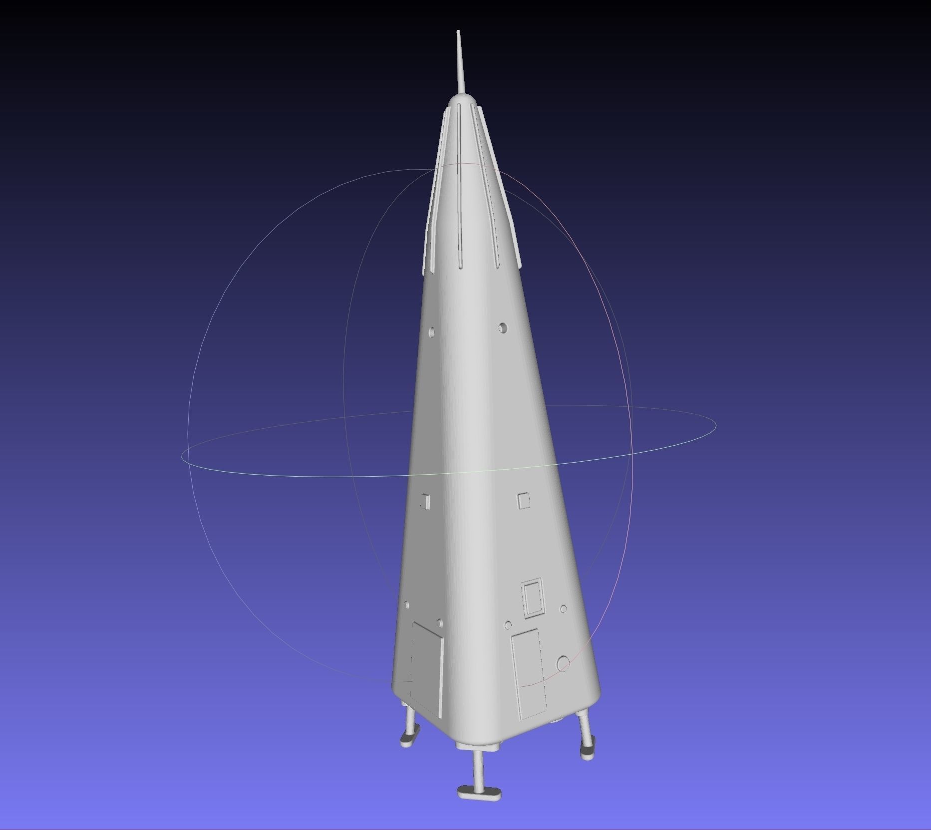 Delta Clipper MD DC-X Printable Miniature 3D model 3D printable | CGTrader