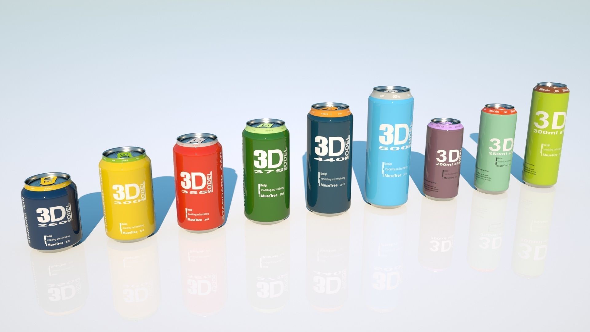 Cans in a plastic shrinkwrap 3D models Mega Pack 3D model | CGTrader
