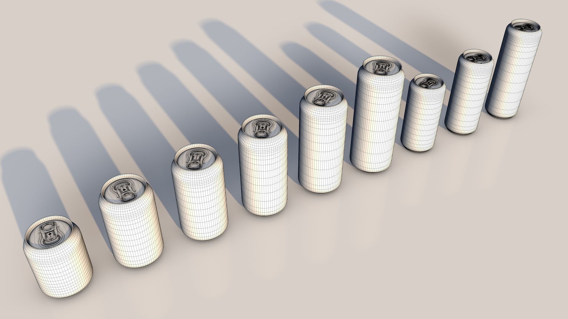 Cans in a plastic shrinkwrap 3D models Mega Pack 3D model | CGTrader