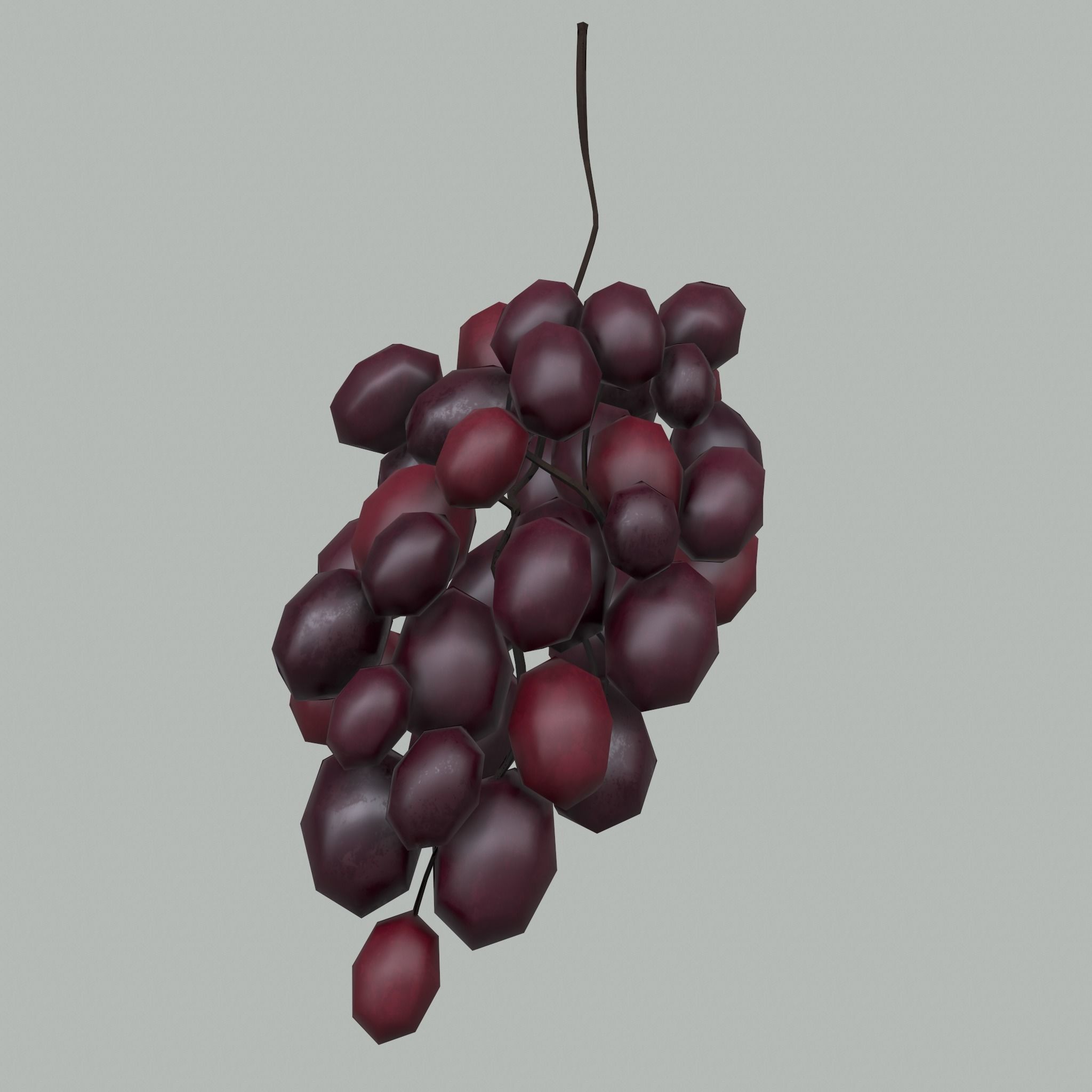 3D model Delicious Purple Grapes VR / AR / low-poly | CGTrader