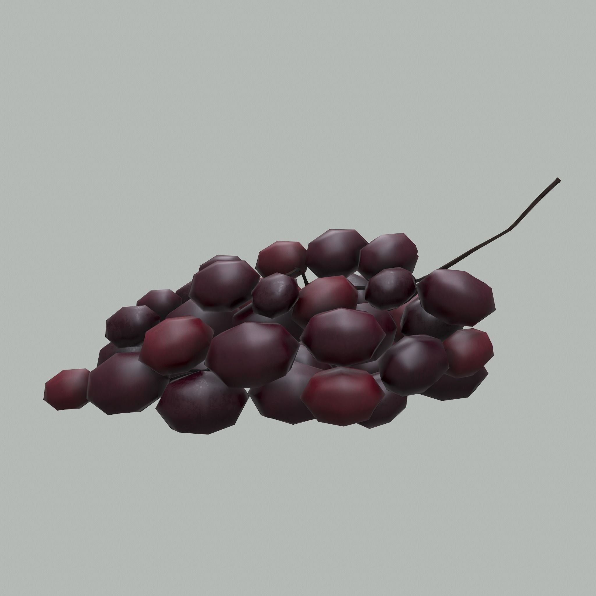 3D model Delicious Purple Grapes VR / AR / low-poly | CGTrader