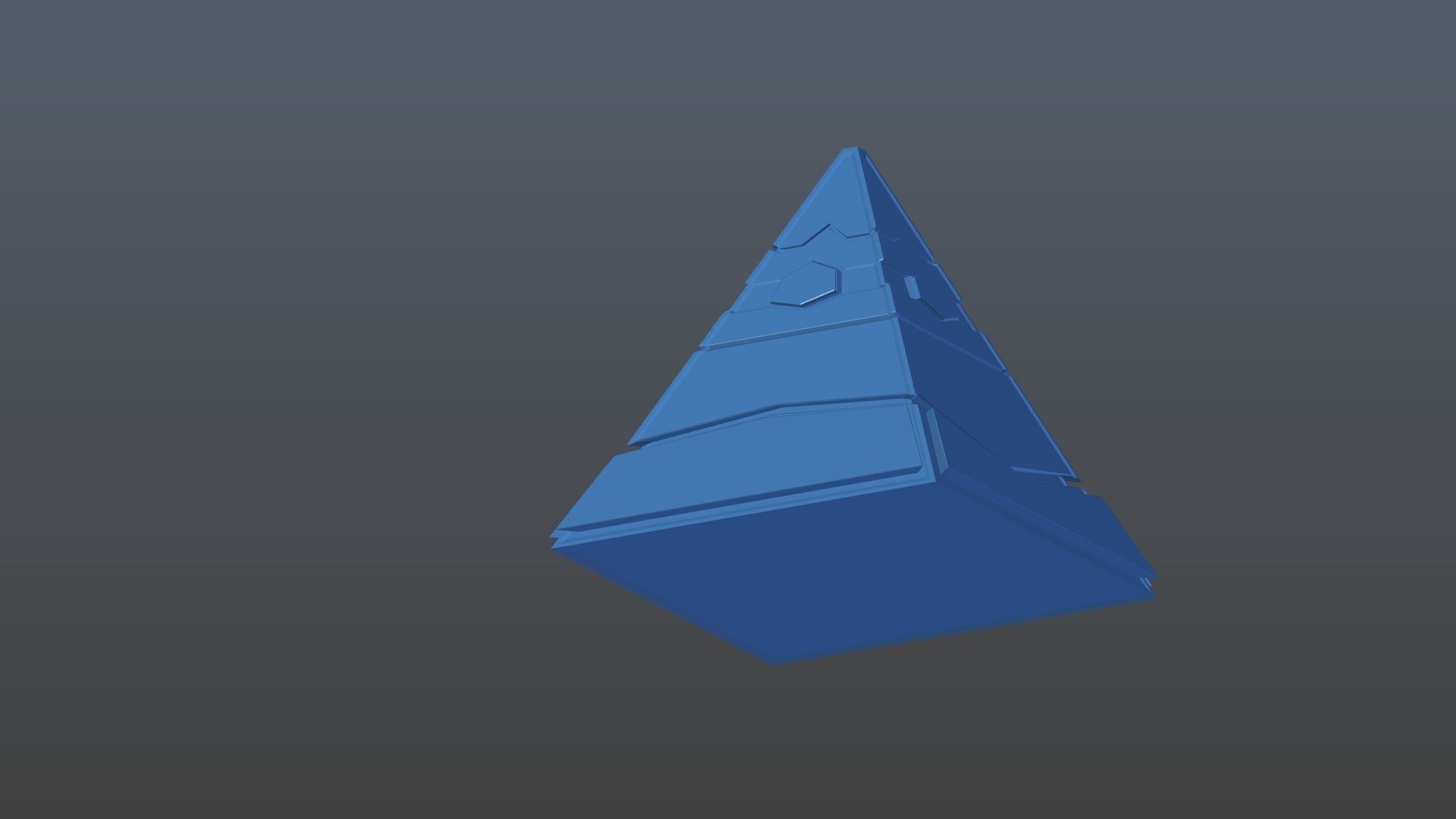 3D model Low poly futuristic pyramid VR / AR / low-poly | CGTrader