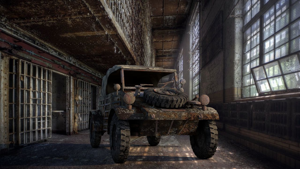 Wrecked Rusty Car 3D model | CGTrader