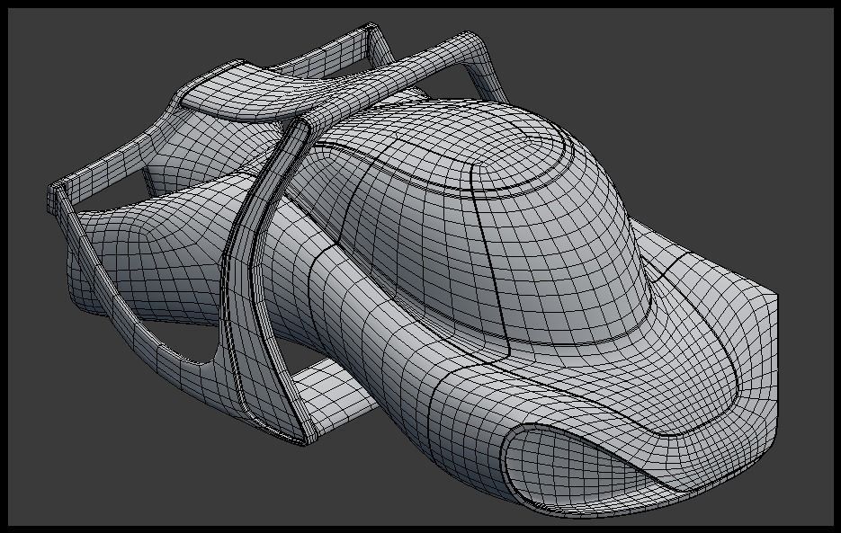 Hover jet car 3D model | CGTrader