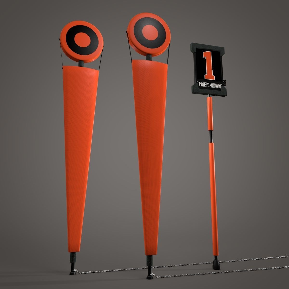 Football Chain Set 3D model | CGTrader