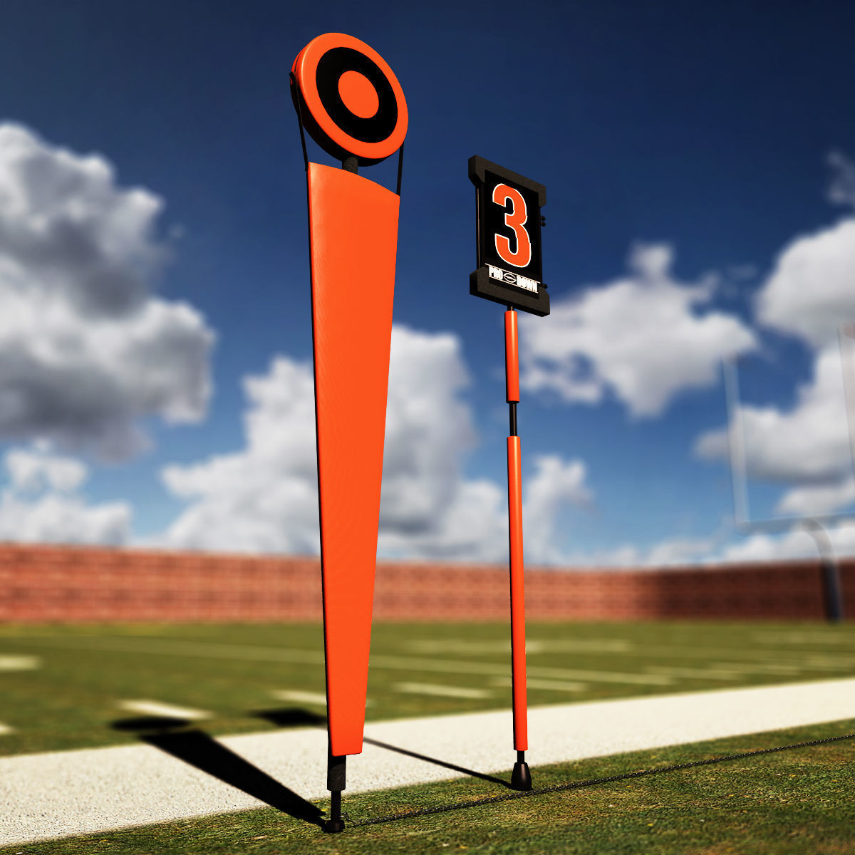 Football Chain Set 3D model | CGTrader