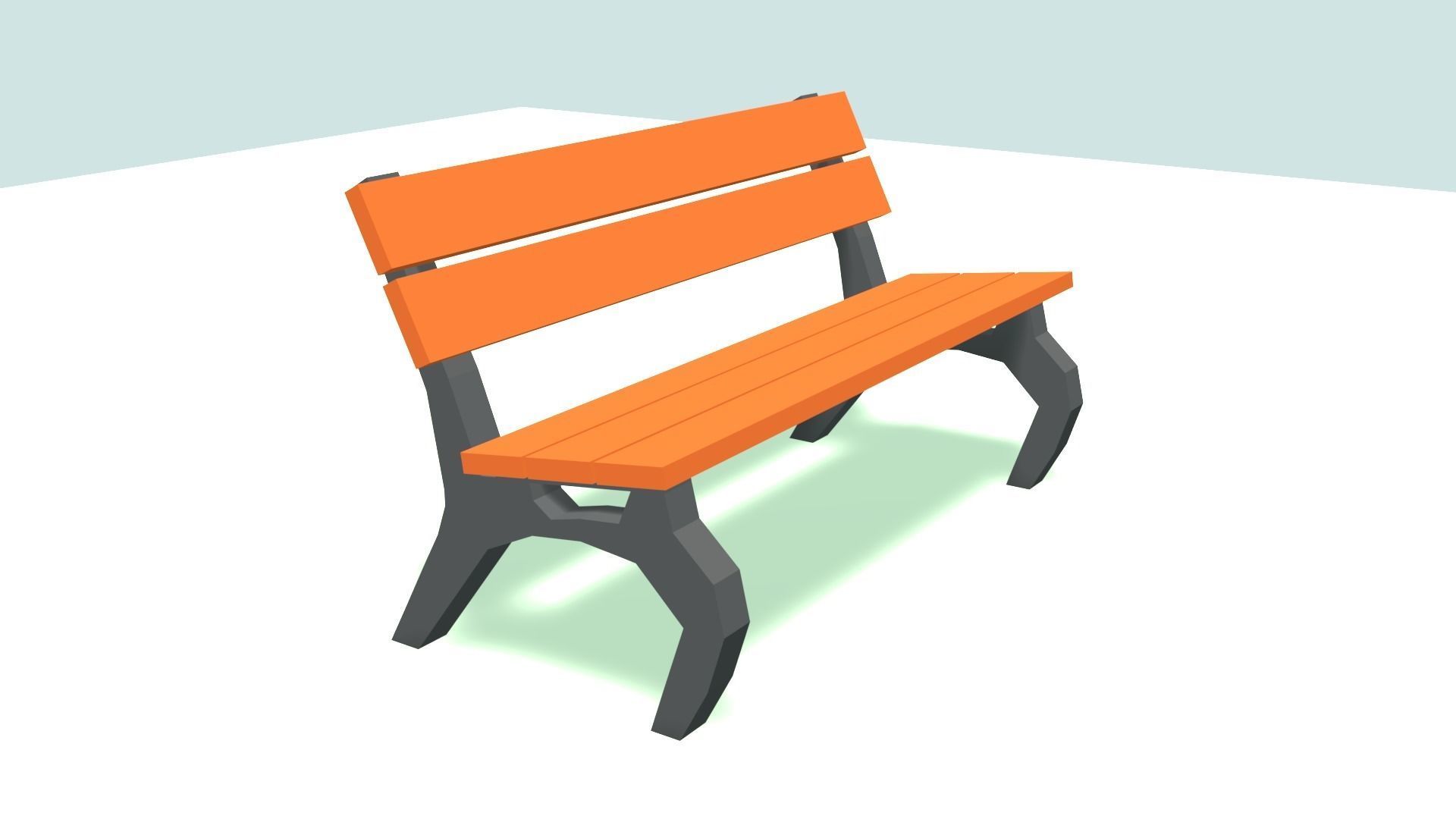 Low poly Park Bench by RICHARD HIND free 3D model | CGTrader