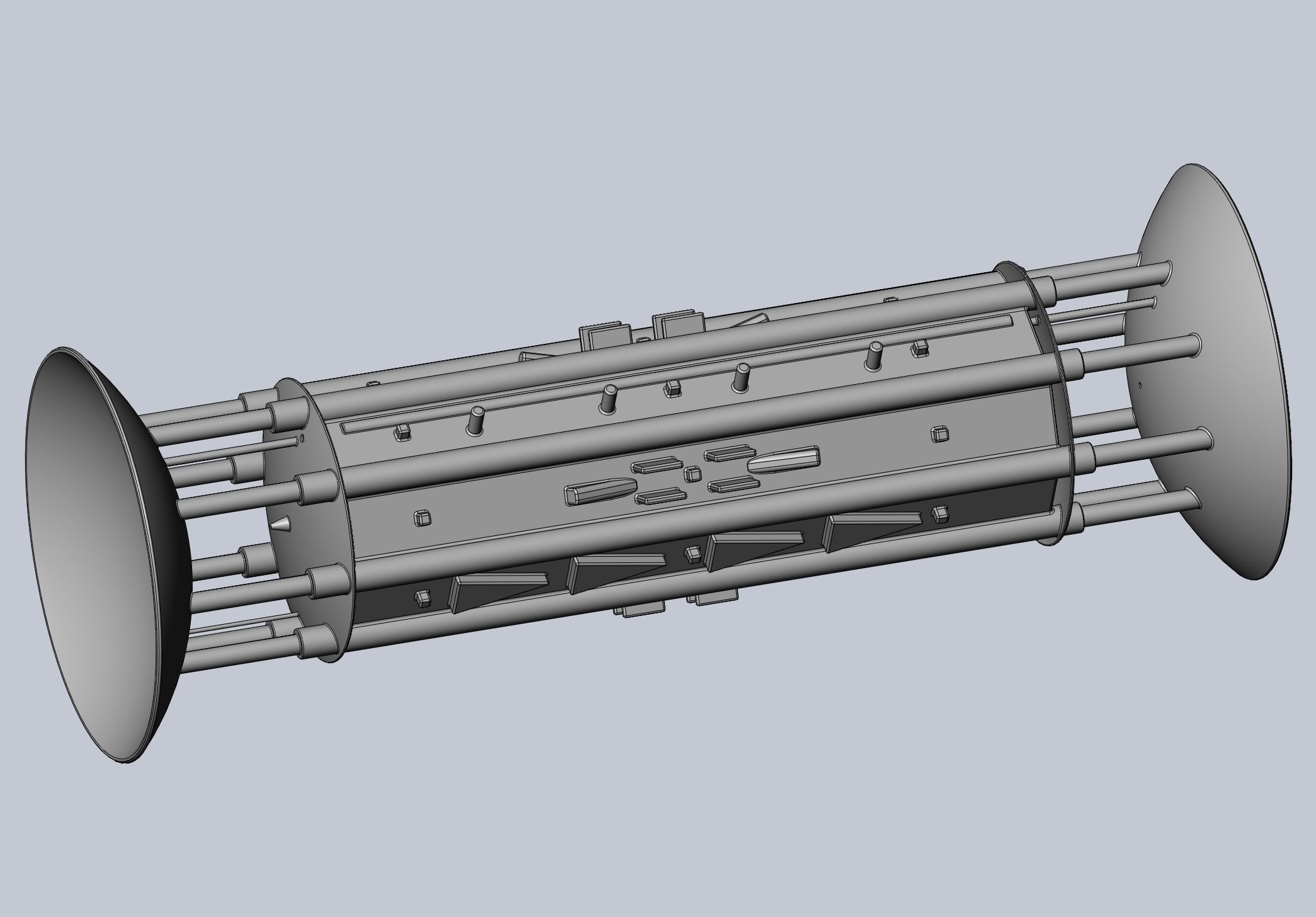 Orion Drive Two Ended Interstellar Ship Concept 3D model 3D printable ...