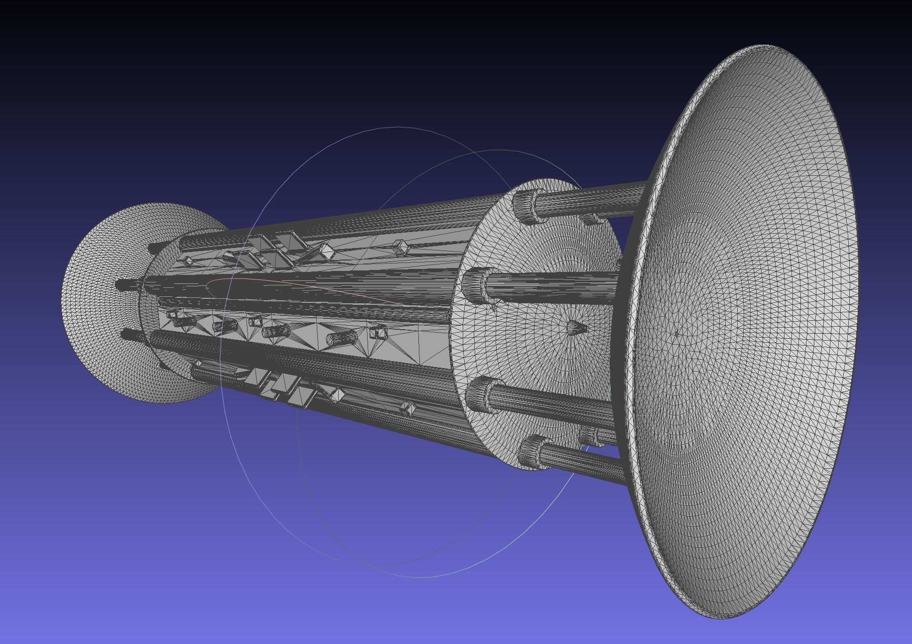 Orion Drive Two Ended Interstellar Ship Concept 3D model 3D printable ...