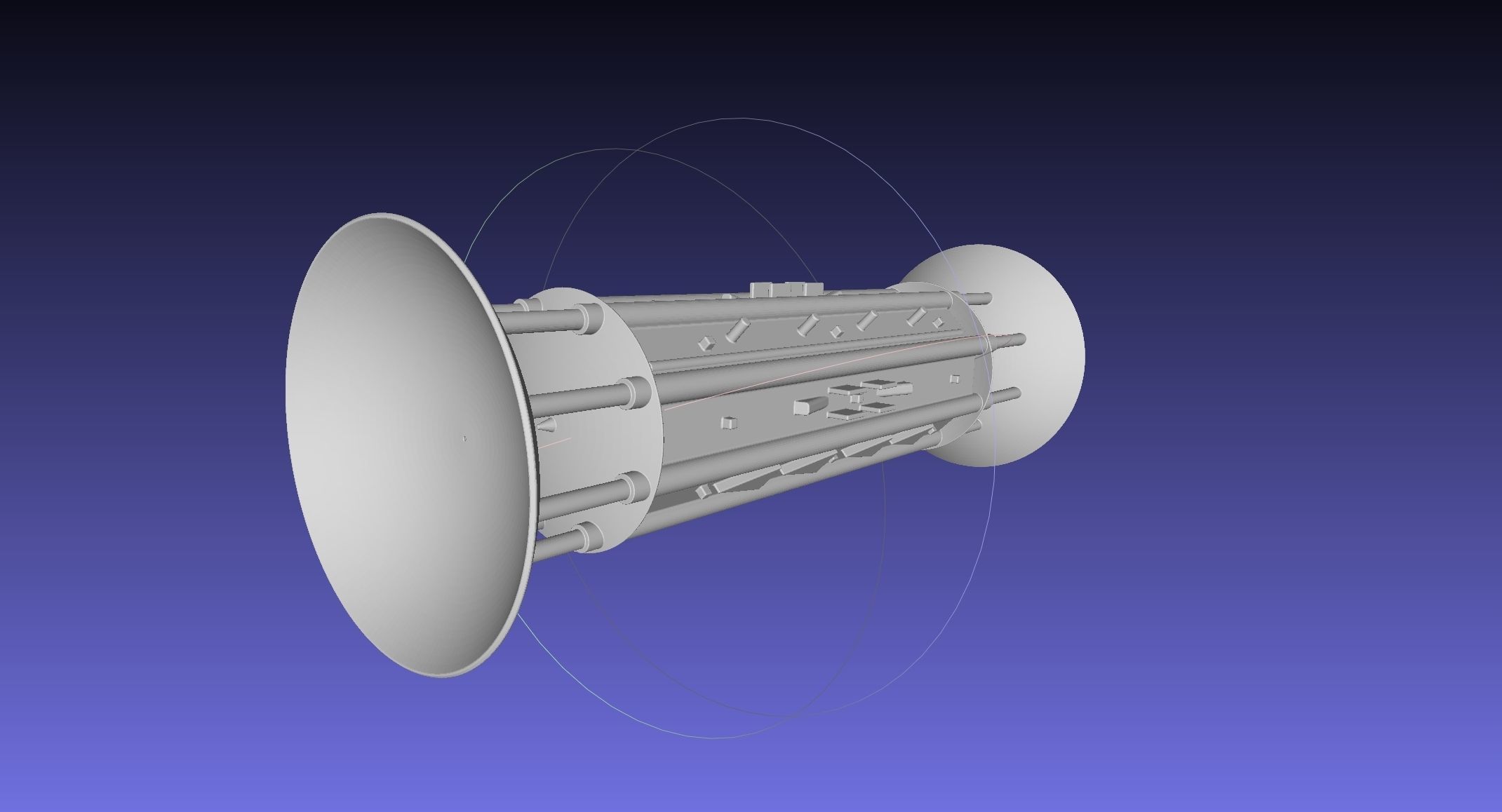 Orion Drive Two Ended Interstellar Ship Concept 3D model 3D printable ...