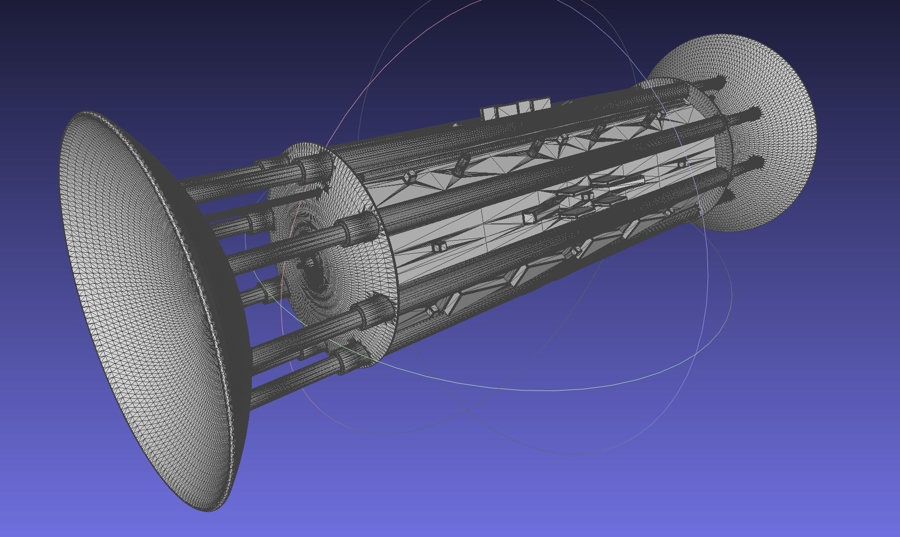Orion Drive Two Ended Interstellar Ship Concept 3D model 3D printable ...