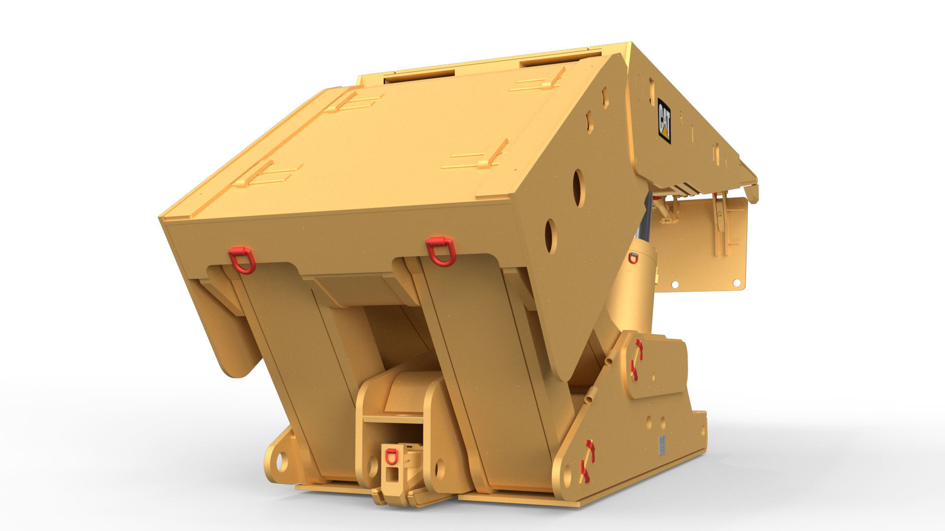 Underground longwall mining hydraulic roof support 3D model | CGTrader