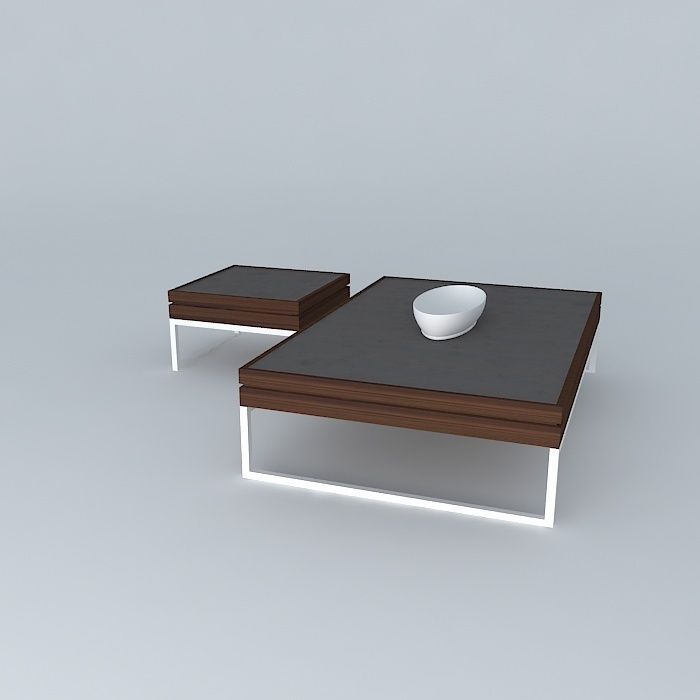 Center & side table free 3D model | CGTrader